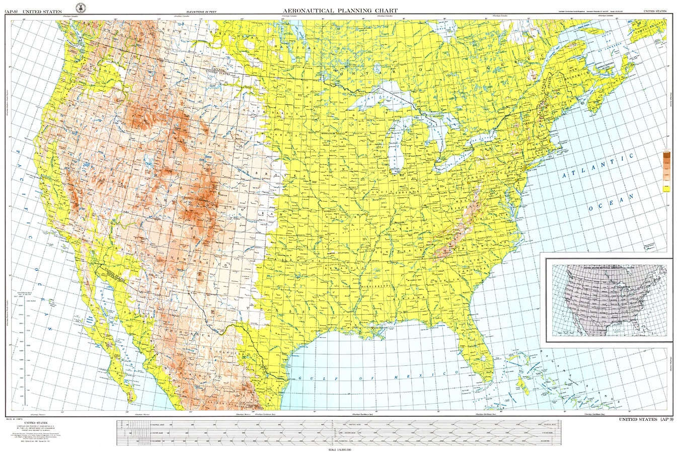 Aeronautical Planning Chart, 1957