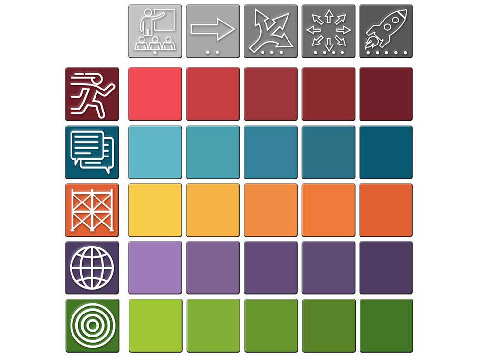 Matrix with Icons (Transparent Background) | TIM