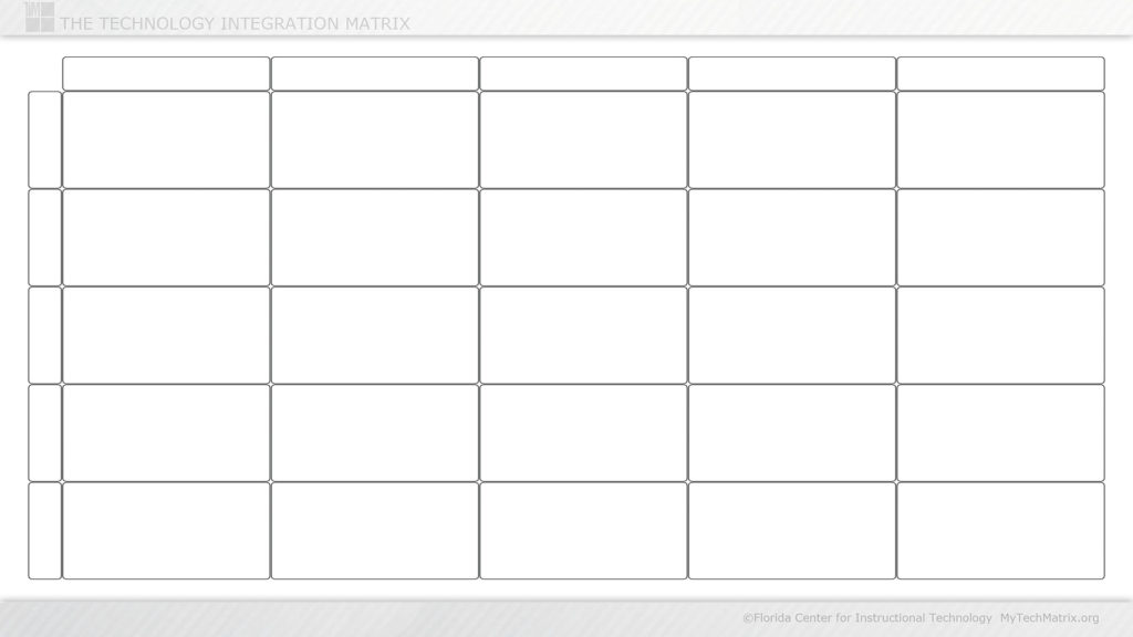 Blank Technology Integration Matrix Slide | TIM