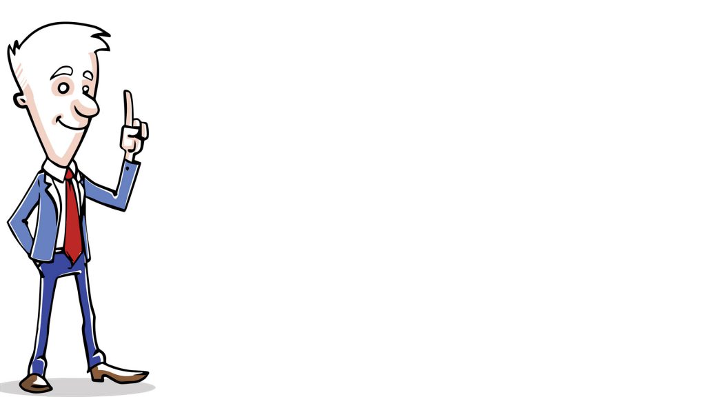 Cartoon Man Making a Point | TIM