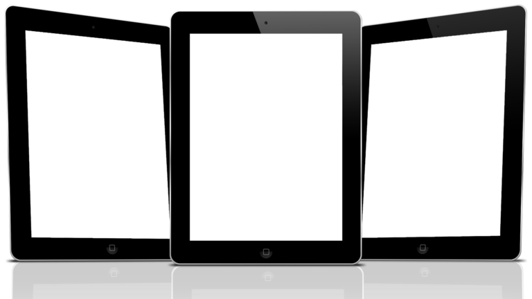 Three Tablets with Screen Knockouts | TIM