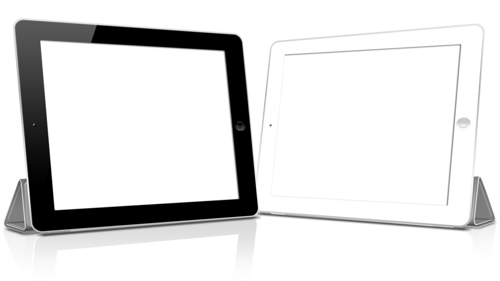 Two Horizontal Tablets with Knockout Screens | TIM