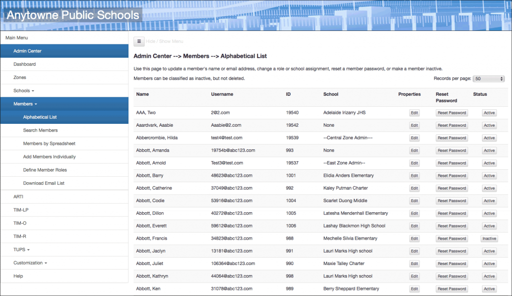 Uploading and Updating Members | TIM