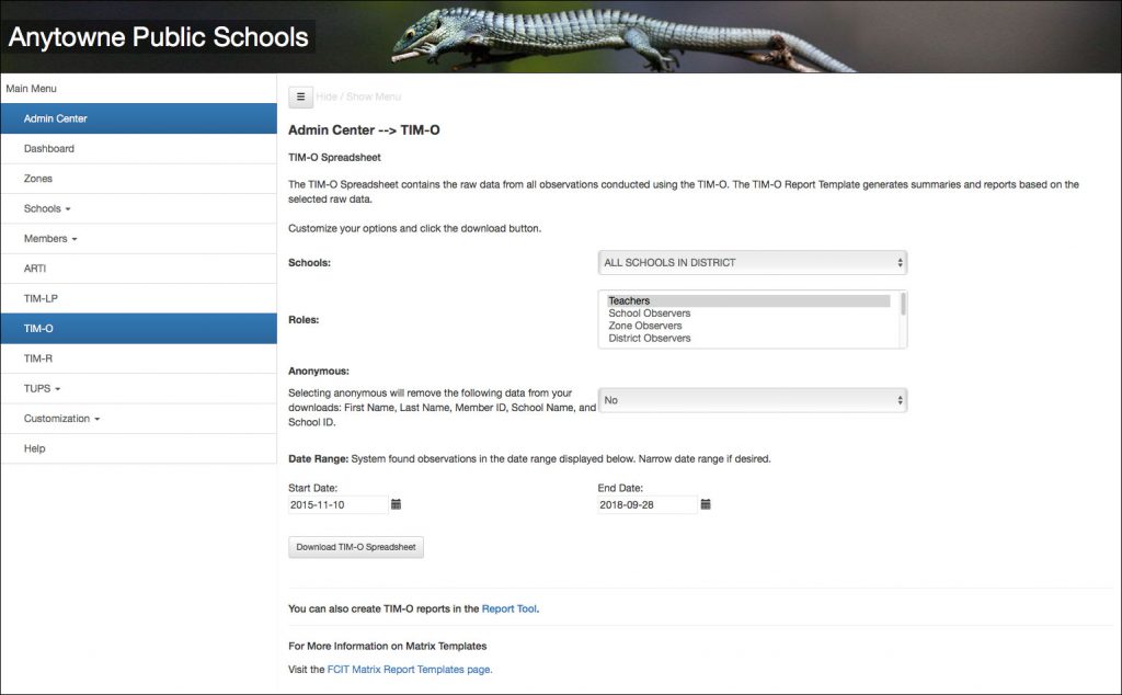 Downloading TIM-O Data | TIM