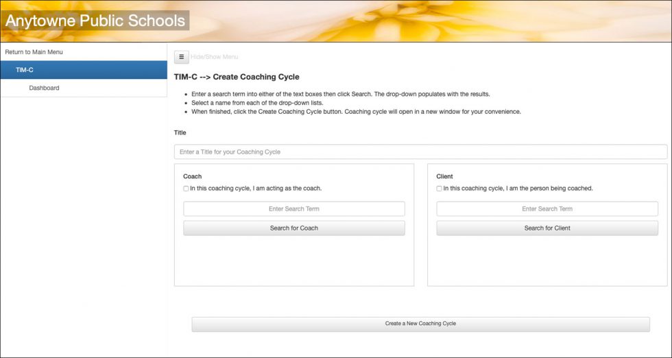 Using the TIM-C Coaching Tool | TIM