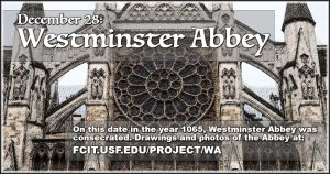 December 28: Westminster Abbey | FCIT