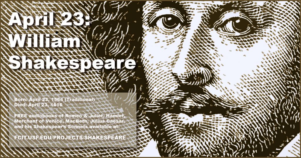 April 23: William Shakespeare | FCIT