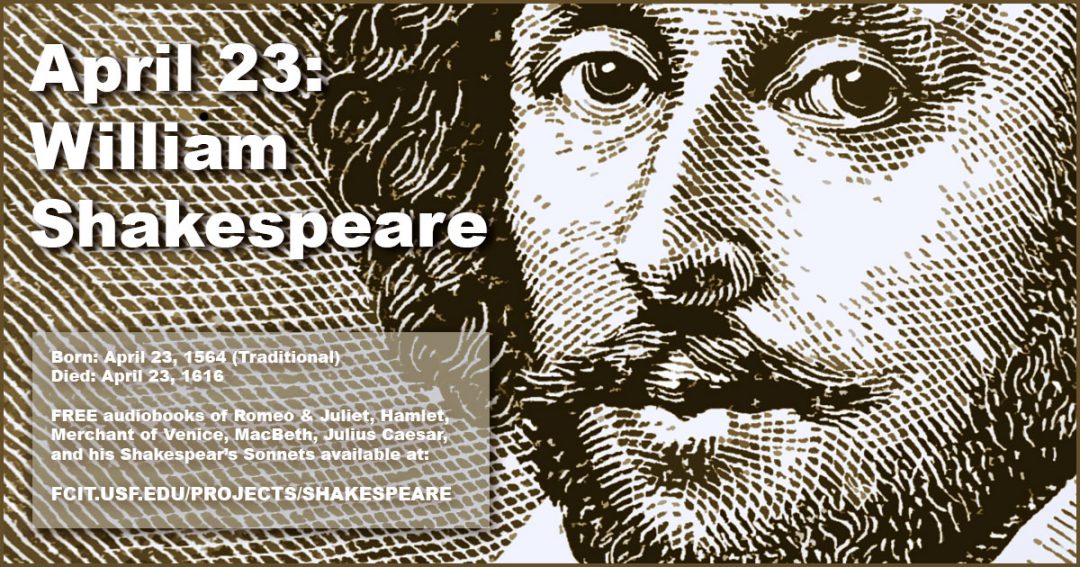 April 23: William Shakespeare | FCIT