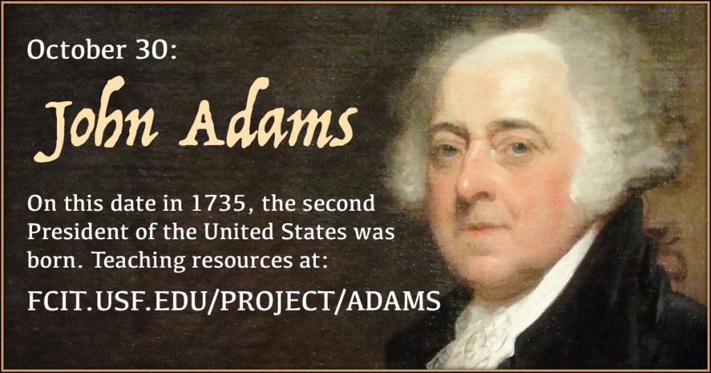 October 30: John Adams | FCIT